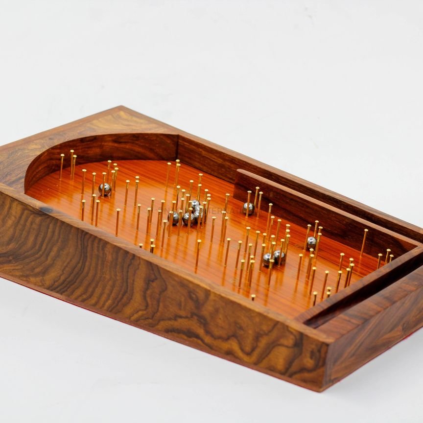 Bagatelle Traditional Wooden Crafted Tabletop Pinball Game – Nagina ...