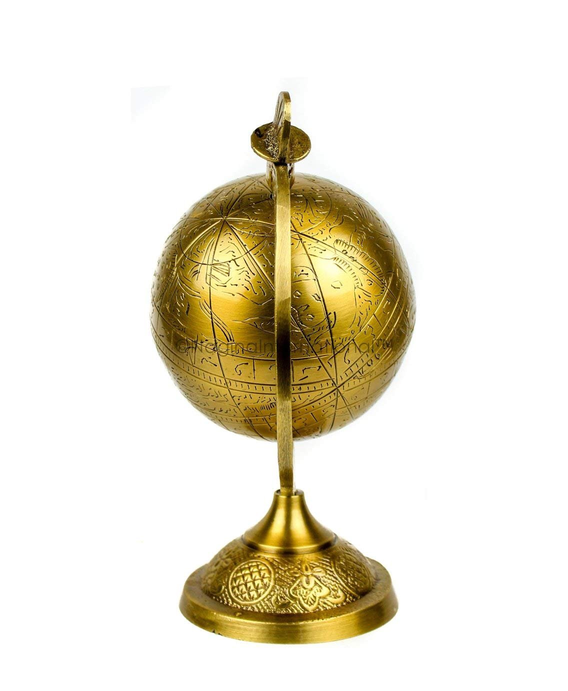 Small Brushed Brass Armillary Sphere – Nagina International